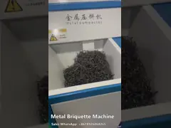 China Small CNC machine Shavings Baler Iron Copper Aluminum Chips Fillings scrap metal Briquetting Machine for sale
