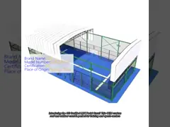 CE Certified LDK Sports Equipment Training Sports Center OEM Custom Roof Outdoor Padel Court