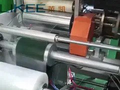 China LK-CF02 Cling Film Roll Rewinding Machine Equipped with Servo Motor control for sale