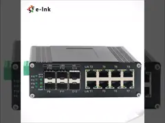 Industrial L2+ 8-Port 10/100/1000T + 4-Port 1G SFP + 2-Port 10G SFP+ Managed Ethernet Switch