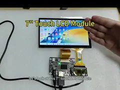 China 7" Touch LCD Panel 1024x600 with ILI2511 USB Touch Controller for Industrial Control Panels for sale