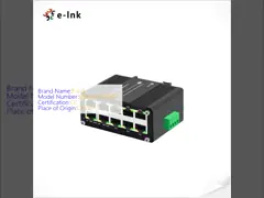 Mini Industrial 8-Port 10/100/1000T 802.3at PoE + 2-Port 10/100/1000T Compact Ethernet Switch