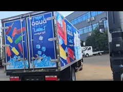 China Dongfeng Dollicar 5 Ton Cold Storage Freezer Refrigerated Box Van Truck for sale