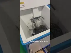 China Small Portable Metal Shavings Baler Iron Chips Briquetting Machine Copper Aluminum Fillings scrap metal compactor for sale