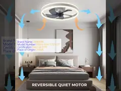 China Wholesale  Factory Supply Modern Simple Fan Light for Bedroom Mute Ceiling Fan Light with ABS Material for sale