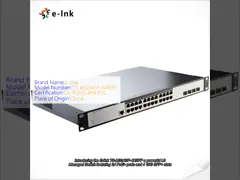 24 Port 10/100/1000BASE-T 802.3at PoE + 4 Port 10G SFP+ L3 Managed Switch