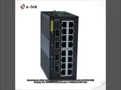 Managed Industrial Ethernet Switch: 16 x 10/100BASETX + 4 x 1000BaseX SFP