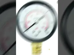 China 50 radial gauge, electrophoresis iron shell side connection, air pressure gauge copper connector, air compressor gauge for sale