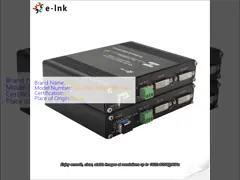 1Ch 1080P Bidi DVI + 1Ch Bidi RS232 + 1Ch Bidi Stereo Audio + GPIO over Fiber Extender