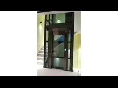 Steel well shaft home elevator traction type