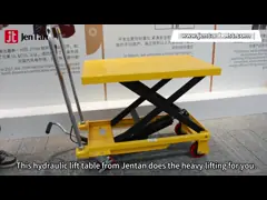 China CE Certified Transport Trolley Electric Scissor Lift Table Cart Adjustable  Durable Transport Trolley JTEL-200A Hydraulic Electric Scissor Lift Table with CE Certification for sale