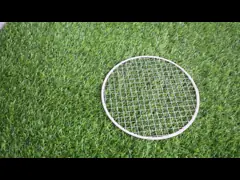 Raised-Edge SS Barbecue Cooking Mesh For Juice Retention  &  Spill Prevention