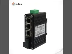 Mini Industrial 3-Port 10/100/1000T 802.3at PoE + 1-Port 1000X SC Ethernet Switch with 12~48VDC Inpu