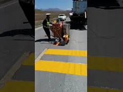 thermoplastic convex line noise line profile line marking machine