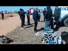 CCTV 1500mm Robotic Crawler Pipe Inspection System 1024*768 Resolution