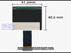 1.89 pulgadas VR pantalla LCD 1600*1200 50 PINS MIPI Interfaz 1000 C/D Brillo