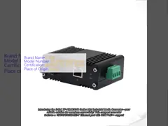Mini Industrial 1000BASE-X to 10/100/1000BASE-T 90W PoE++ Media Converter