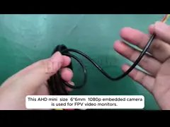 미니 사이즈 6x6mm 2 메가 픽셀 AHD 산업용 드론용 미니 CCTV 카메라