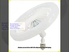 China Wholesale  E27 Remote Control Ceiling Fans With Led Lights RGB 360 Degree Rotation for Home Decor Bedroom Room Ceiling Fan Lamp for sale