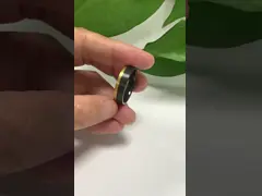 China Luxury Style and New 14K gold and Forged Carbon Fiber Wedding Bands Gold Powder and Rose Gold for Men's Jewelry for sale