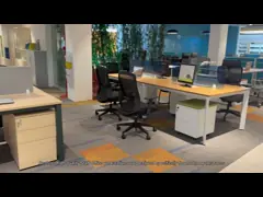 Beston Office Workstations Modular Office Wooden Table 4 People Office Desk