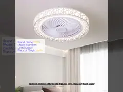wholesale   Bladeless Ceiling Fan with Light Fan Lamp with App Control Tuya Alexa Google Control