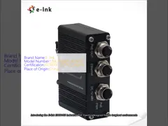 EN50155 Industrial 10/100/1000M/2.5G/5G/10G 90W PoE Injector with M12 connector
