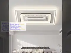 China Wholesale   Modern Bladeless LED Lighting Iron Body Air Conditioner for Living Room & Bedroom High-Silent AC Motor Remote Control Switch for sale