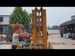 Tractor Pneumatic Borewell Machine per la perforazione di buchi di diametro 105-200 mm