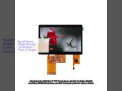 China 4.3 Inch TFT LCD Touch Screen RGB IPS LCD Module 480x272 Resolution for sale