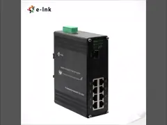 Industrial 8-Port 10/100Base-TX + 1-Port 100BASE-FX Ethernet Switch