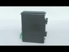 Mini Industrial 1-Port 100/1000X SFP to 2-Port 10/100/1000T 30W PoE+ Media Converter Supports IEEE80