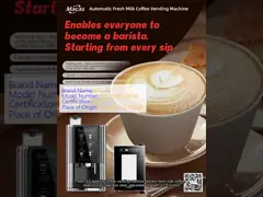 China Commercial Bean to Cup Fresh Milk Coffee Machine Best Suits in Cafe for sale