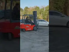 Used HELI 3.5-Ton 4-Meter Red Electric Forklift With Two-Stage Mast for Logistics Warehousing