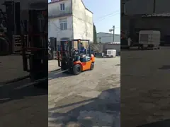 China Used 3-Ton Toyota 7F Manual Forklift with Center Cylinder and Orange Paint, Offering a Compact and Reliable Solution for Material Handling in Limited Spaces for sale