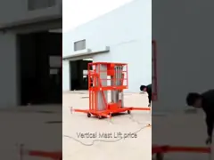 Hydraulic Double Mast Mobile Portable Aluminum Lift Outdoor Lift Elevators Ladder Lift