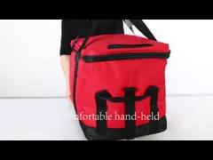 Bolsa de aire acondicionado de bolsa aislada grande de color blanco plateado con cremallera suave para hombres 60Can 0.8kg