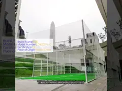 China LDK Hot Sale Multifunctional Padel Tennis Court Padel Court With Electric Removable Roof Super Panoramic Padel Court for sale