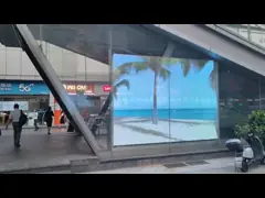 P4 Ultra Thin Light Flexible Transparent Screen Led Film Self Adhesive Transparent Flexible Led Screens for Glass Window Wall