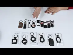 昇華型プロモーションギフトメタルキーホルダー、レザーストラップ付き昇華型レザーキーホルダーブランク