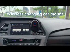 China One-hand Operation Car Phone Holder with Wireless Charger and Anti-slip Features ESSAGER A6 360 Rotation for sale