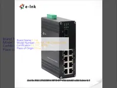 Industrial 8-Port 10/100/1000M/2.5G 802.3bt PoE + 2-Port 10G SFP+ Ethernet Switch