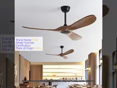 스타일리시한 52인치 대형 천장 팬 3개의 내구성 ABS 블레이드와 현대적인 간단한 디자인 리모컨