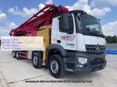 2022 Used XCMG 58 Meter Truck Mounted Concrete Pump Truck construction machinery