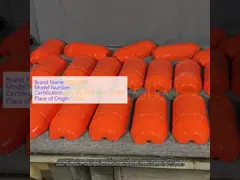China Customized Pipe Laying Floats Orange Yellow Tie In Pipeline Float for sale