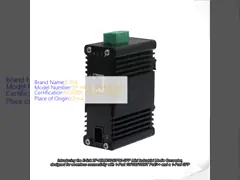 Mini Industrial 1-Port 100/1000X SFP to 1-Port 10/100/1000T 90W PoE++ Media Converter