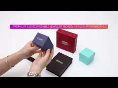 China Custom Recyclable Cardboard Paper square Christmas Gift Box Jewelry Box Premium Lid and Base Box Packaging for Small Business for sale