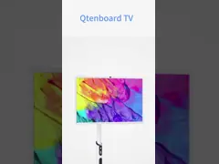 Qtenboard Interactive TV portatile con schermo touch mobile da 21,5 27 32 pollici Smart TV Android 13 con display HD 2k, supporto TV con rotelle