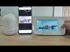 China Wifi/app 2.4GHz Wireless Baby Monitor Built-in Temperature Sensor 5 Music To Lull Baby for sale