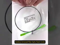 Внешний бронированный волоконно-оптический шнур SC/APC-SC/APC SM G657A2 Simplex 3m OFNR UV Jacket